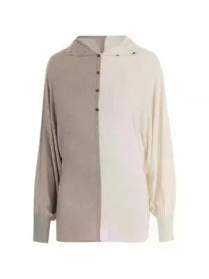 Jacquemus Two-tone Draped Top - Neutrals