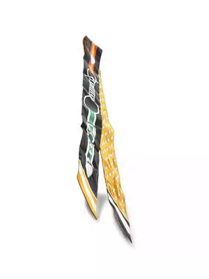 Hermès 2000-2026 Grand Tralala Silk Twilly Scarf Scarves - Black