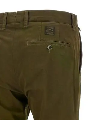 Incotex Straight-leg Logo-patch Trousers