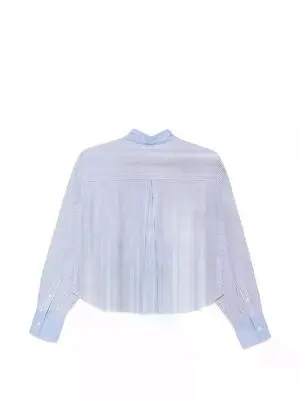 Rag & Bone Striped Cropped Shirt - White