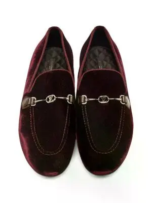 LOUIS VUITTON Vlogo Velvet Loafers