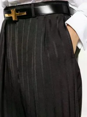 TOM FORD Pinstriped Pleated Trousers