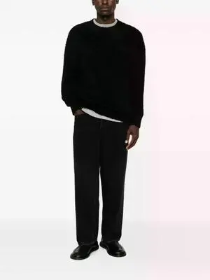 SCAGLIONE Bouclé-knit Sweater - Black