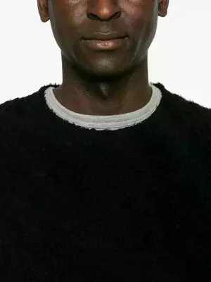 SCAGLIONE Bouclé-knit Crew Neck Sweater