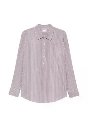 Saint Laurent Cassandre Striped Shirt - White