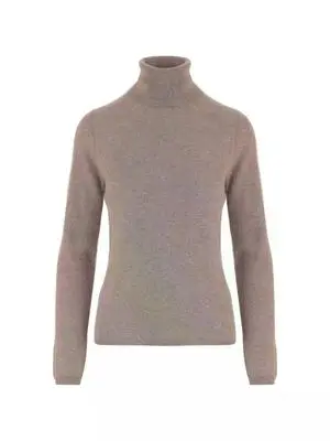 ALLUDE Roll-neck Cashmere Sweater - Neutrals