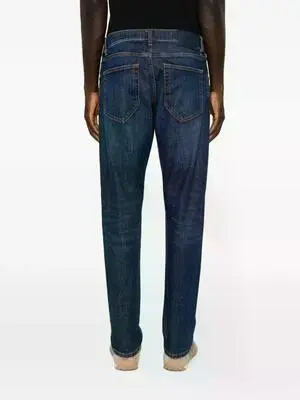 PT TORINO Faded Straight-leg Jeans