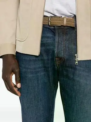 PT TORINO Faded Straight-leg Jeans