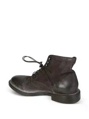 Moma Distressed Effect Lace-up Boots