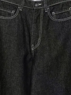 Christian Wijnants Pavia Contrast-stitch Wide-leg Jeans - Black
