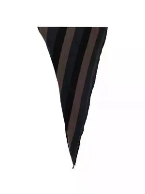 Botto Giuseppe Striped Triangular Scarf - Blue