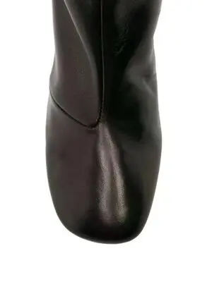 FORTE_FORTE Wood-effect Block Heel Ankle Boots