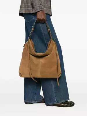 LORISTELLA Giorgia Suede Tote Bag