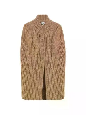 SA SU PHI Ribbed-knit Cashmere Vest - Brown