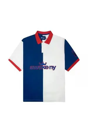 AWAKE NY Colour-block Polo Shirt - Blue