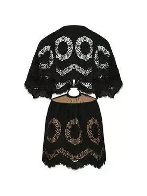 Johanna Ortiz Cotton Eyelet Mini Dress