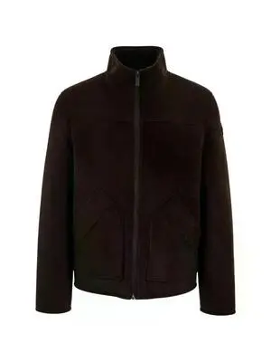 COLMAR Suede-effect Zip-up Jacket - Brown