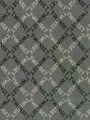 TWINSET Logo-print Fringed Scarf