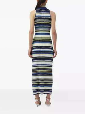 Simkhai Kerrin Chevron-knit Midi Dress