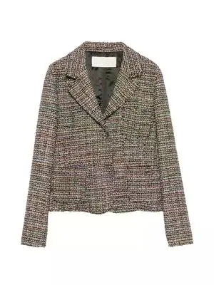 I BLUES Bouclé-knit Single-breasted Jacket
