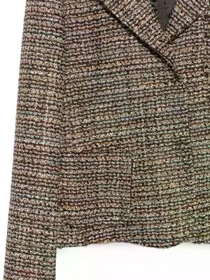 I BLUES Bouclé-knit Single-breasted Jacket