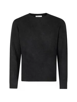 ROBERTO COLLINA Crew Neck Long-sleeve Sweater - Black