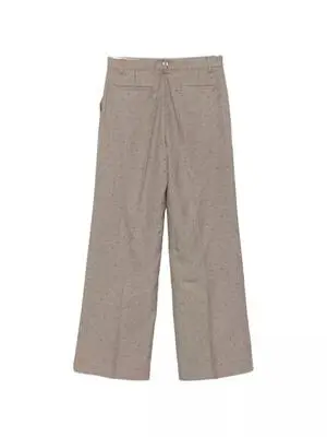 P.a.r.o.s.h Houndstooth-pattern Crystal-embellished Trousers