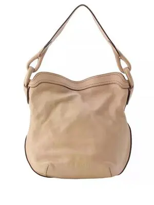 Loewe 2000-2010 Small Leather Switch Runner Hobo Bag - Neutrals