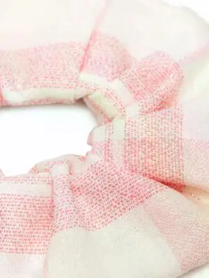 VIVIENNE WESTWOOD Orb-embroidered Check-pattern Scrunchie