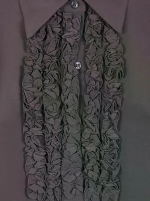 Seventy Ruffled Long-sleeve Shirt - Brown