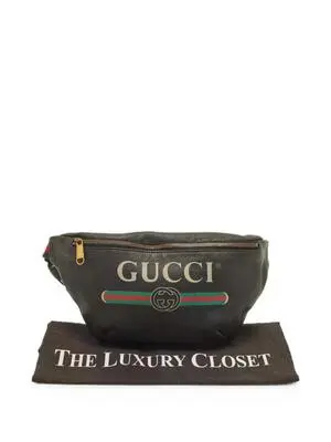 Gucci Logo-print Web-detail Belt Bag