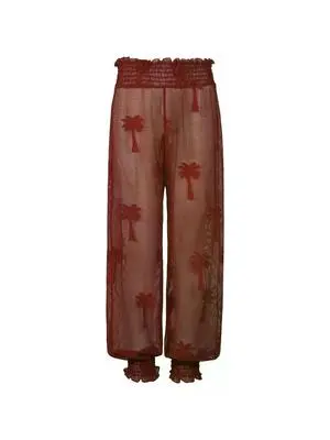 Johanna Ortiz Palm Nomad Trousers - Red
