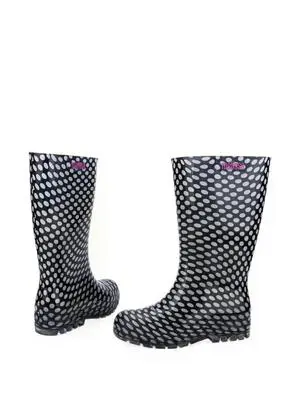 Melissa Welly Polka-dot Boots - Black