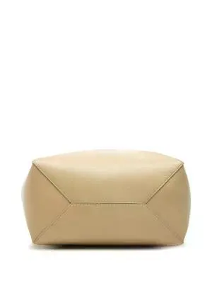Loewe 2024 Medium Bicolor Shiny Calfskin Puzzle Fold Tote Bag