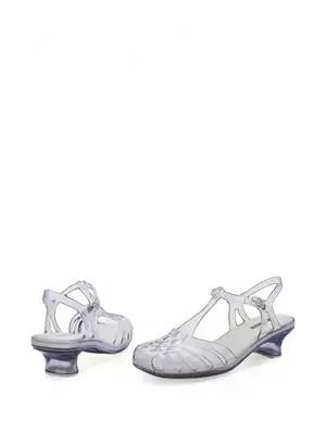 Melissa Vixen Transparent Cage Sandals With Kitten Heel