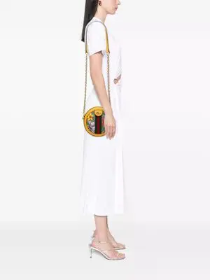 Gucci 2000-2015 Mini Gg Supreme Flora Web Ophidia Round Crossbody Bag