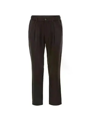 Herno Pleated Elasticated-waistband Trousers - Brown