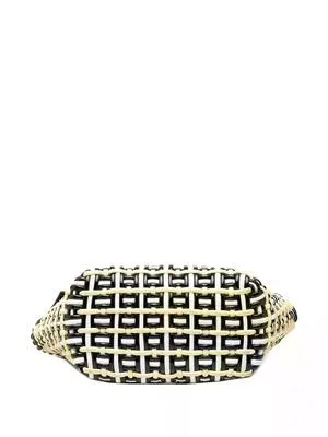 Balenciaga 2022 Faux Leather Bistro Basket Bag Xs Satchel - Yellow