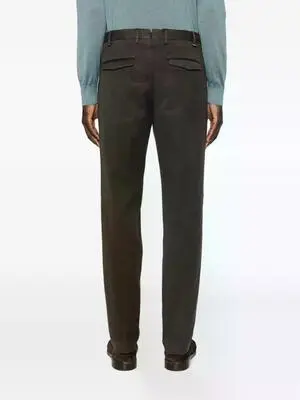 PT TORINO Pleated Stretch Cotton Trousers