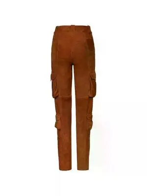 Johanna Ortiz Safari Cartography Suede Cargo Pants