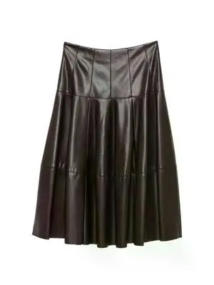 Liu Jo Panelled Pleated Midi Skirt