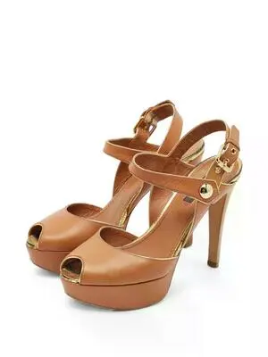 LOUIS VUITTON Platform Ankle-strap Sandals