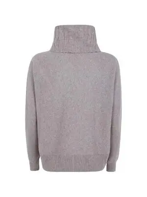 D.exterior Cable-knit Roll-neck Sweater