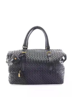 Bottega Veneta 2012-2026 Nappa Intrecciato Handbag - Black