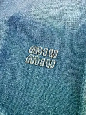 Miu Miu 2010s Logo-detail Denim Shirt