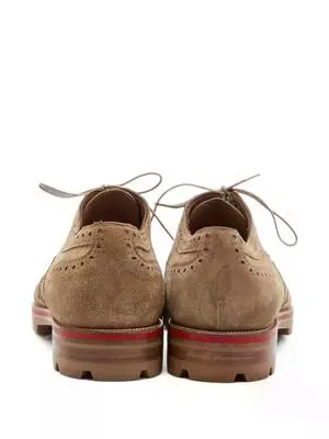 CHRISTIAN LOUBOUTIN Almond-toe Lace-up Oxford Shoes - Neutrals