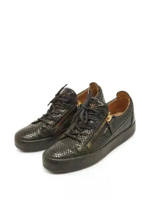 GIUSEPPE ZANOTTI Frankie Python-embossed Sneakers