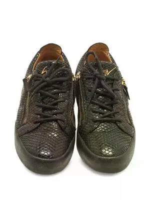 GIUSEPPE ZANOTTI Frankie Python-embossed Sneakers