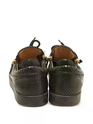 GIUSEPPE ZANOTTI Frankie Python-embossed Sneakers