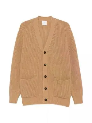 Malo Ribbed-knit V-neck Cardigan - Neutrals